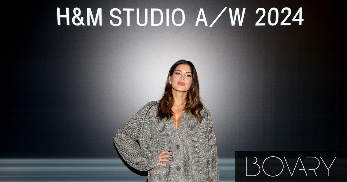 Σταματίνα Τσιμτσιλή: Η elegant εμφάνιση με oversized ζακέτα και λευκά slingbacks στο event του H ...